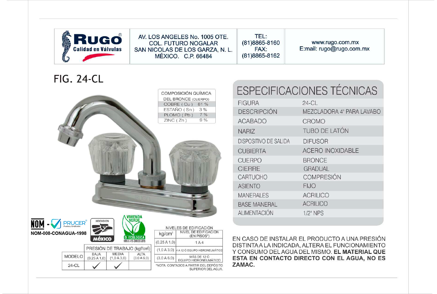 RUGO >> Productos